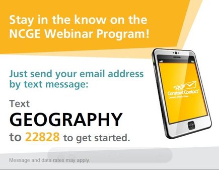 NCGE Webinar Schedule – GEOGRAPHY EDUCATION