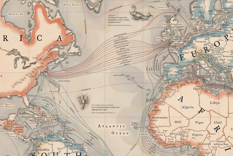 A map of all the underwater cables that connect the internet ...