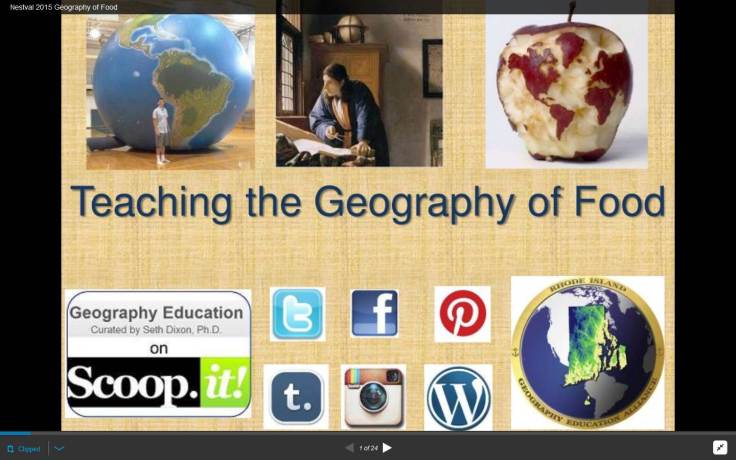 NESTVAL 2015: The Geography of Food – GEOGRAPHY EDUCATION