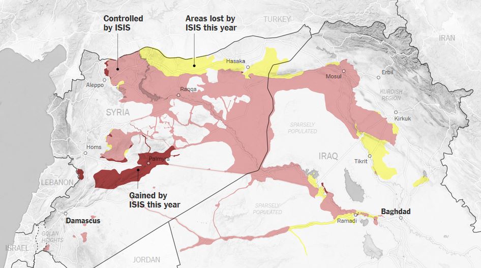 Where ISIS Gained and Lost Territory This Year – GEOGRAPHY EDUCATION