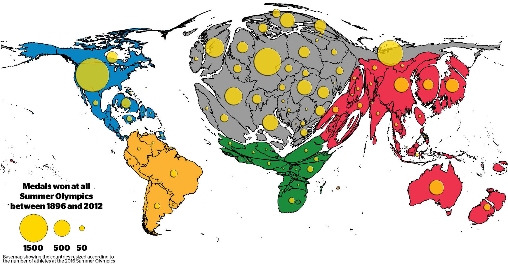 Cartograms of the Olympic Games – GEOGRAPHY EDUCATION