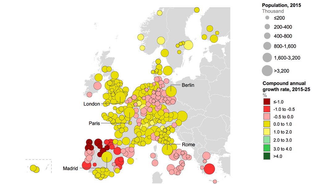 Shrinking cities: the rise and fall of global urban populations ...